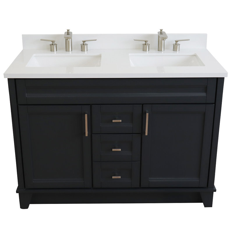 Wildon Home® Bucci 49 Free Standing Double Bathroom Vanity With